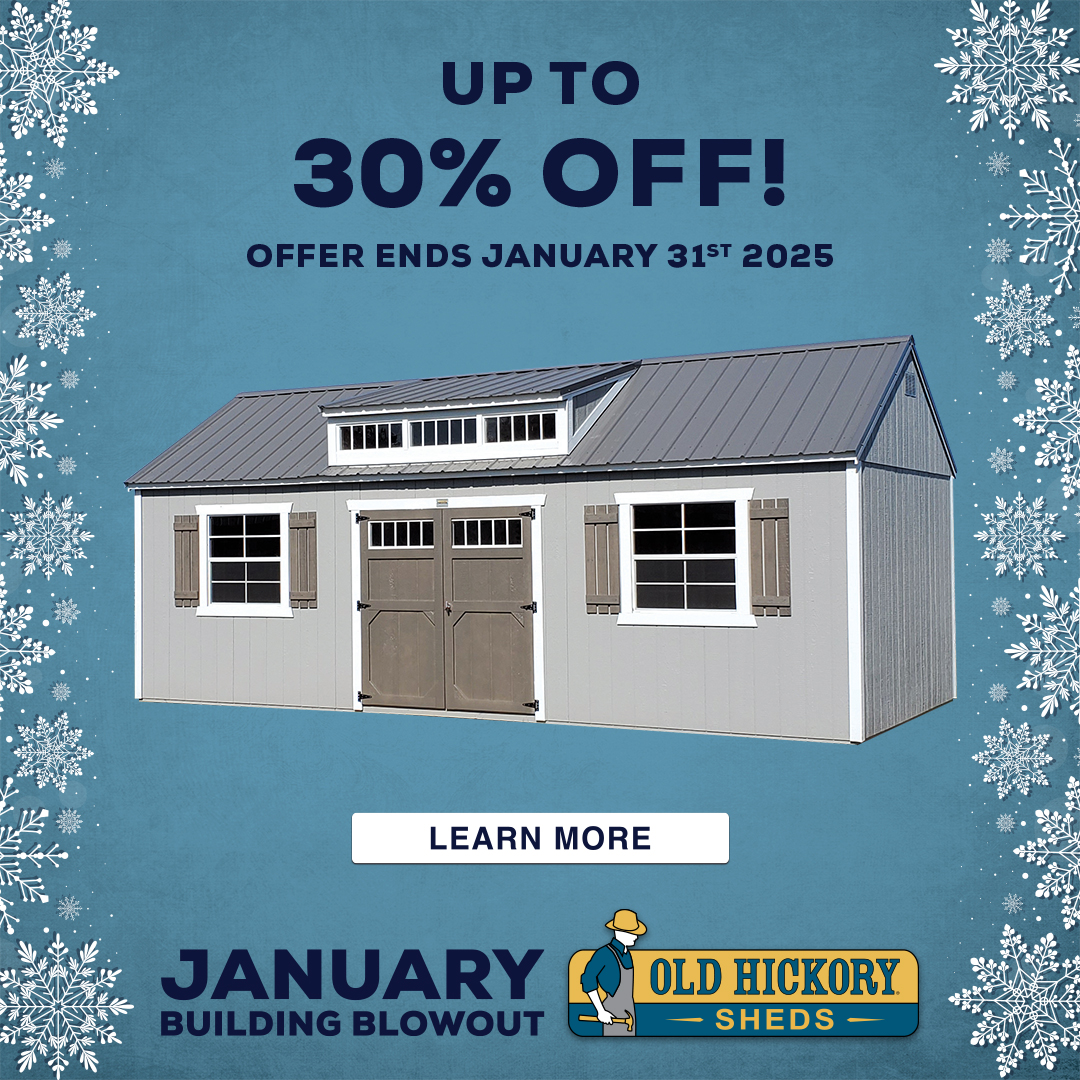 January Building Blowout (OHS – Tier 3) | Old Hickory Buildings